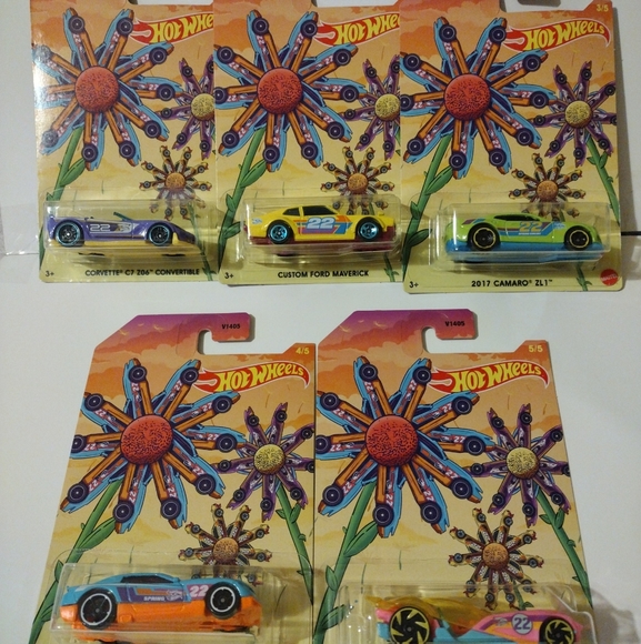 Hot Wheels | Other | Set Of 5 222 Hot Wheels Spring Easter V405 ...